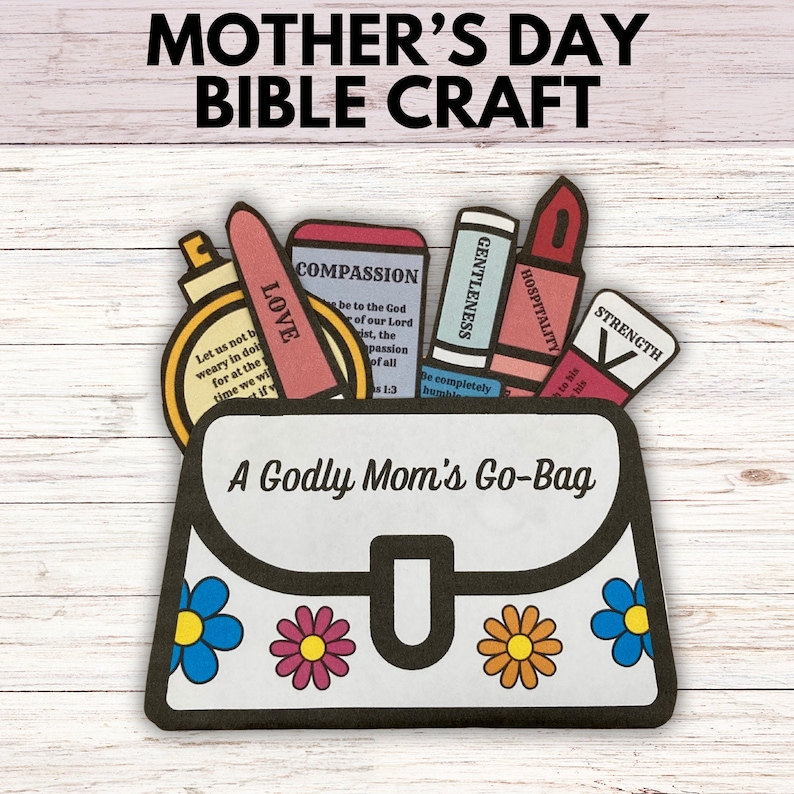 Mothers Day Bible Lesson and Craft Bundle, Sunday School Mothers Day ...