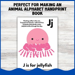 Animal Alphabet Handprint Crafts: A-Z Letter Learning Bundle for ...