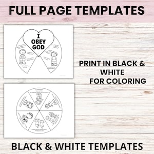 I Obey God Bible Wheel Craft Lesson, Obey God Bible Lesson Craft for ...