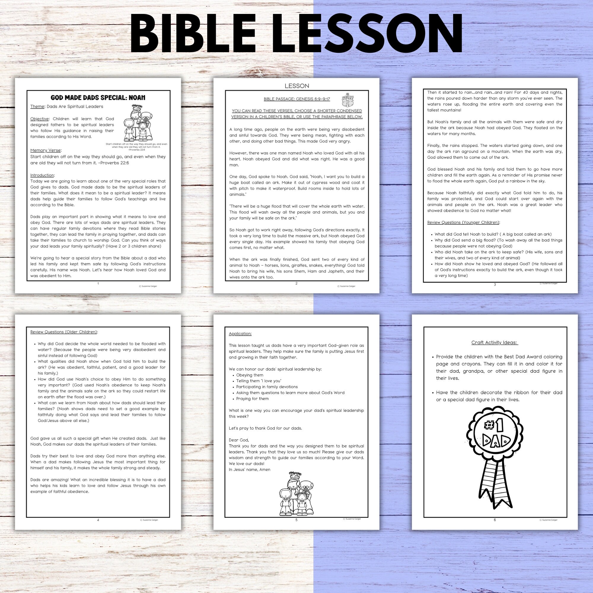 Fathers Day Bible Lesson God Made Dads Special, Dads of the Bible: Noah ...