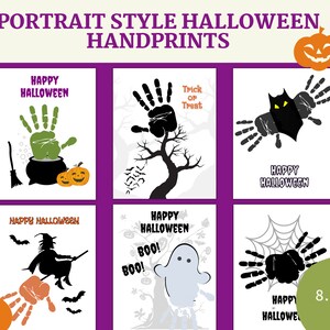 Halloween Handprint Craft Bundle, October Handprint Activity for ...