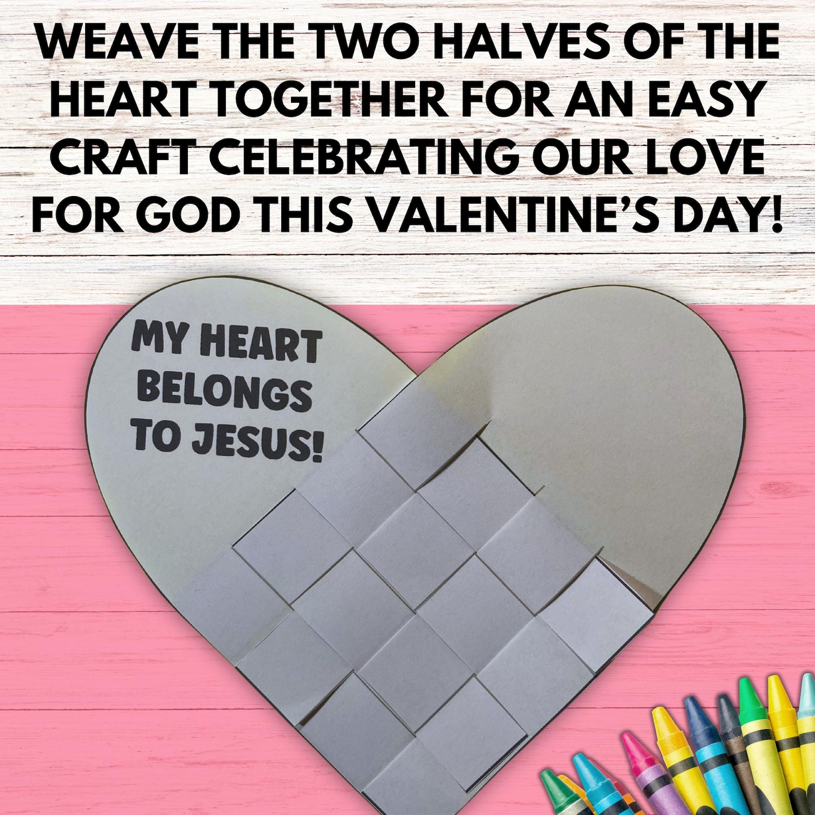 Valentine's Day Bible Craft, Christian Valentine's My Heart Belongs to ...