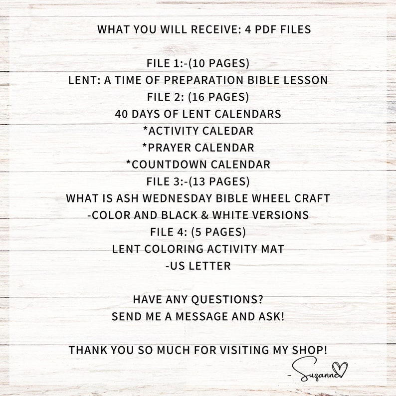 40 Days of Lent Calendar Activities Bundle for Kids, Lent Lesson for ...