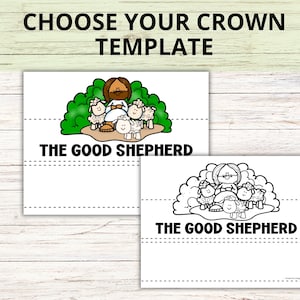 The Good Shepherd Bible Crown Craft Activity Printable, Parables of ...