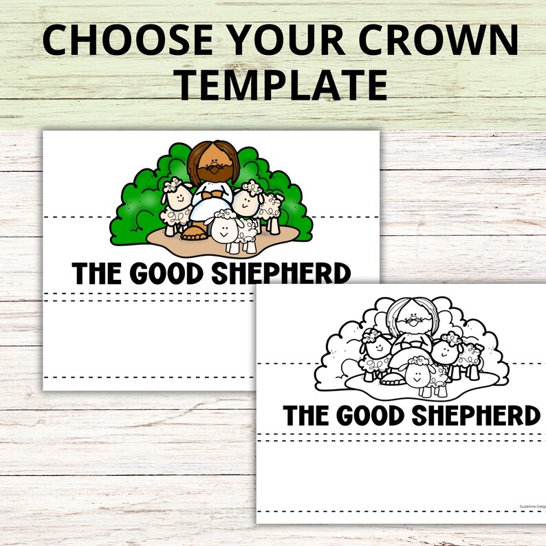 The Good Shepherd Bible Crown Craft Activity Printable, Parables of ...