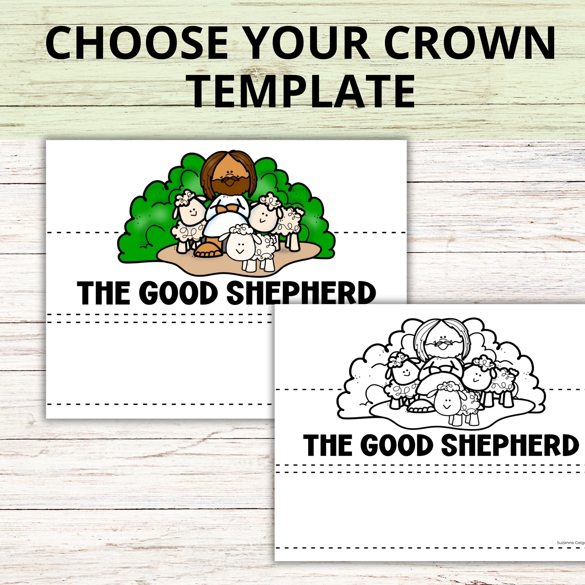 The Good Shepherd Bible Crown Craft Activity Printable, Parables of ...