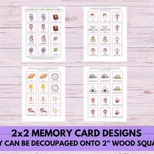 Easter Story Memory Game for Toddlers & Preschoolers, Printable Bible ...