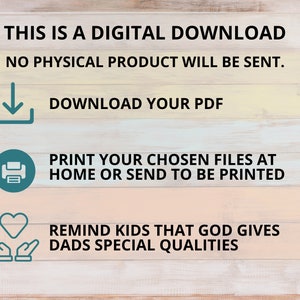 Fathers Day Bible Craft, Sunday School Bible Printable Activity ...