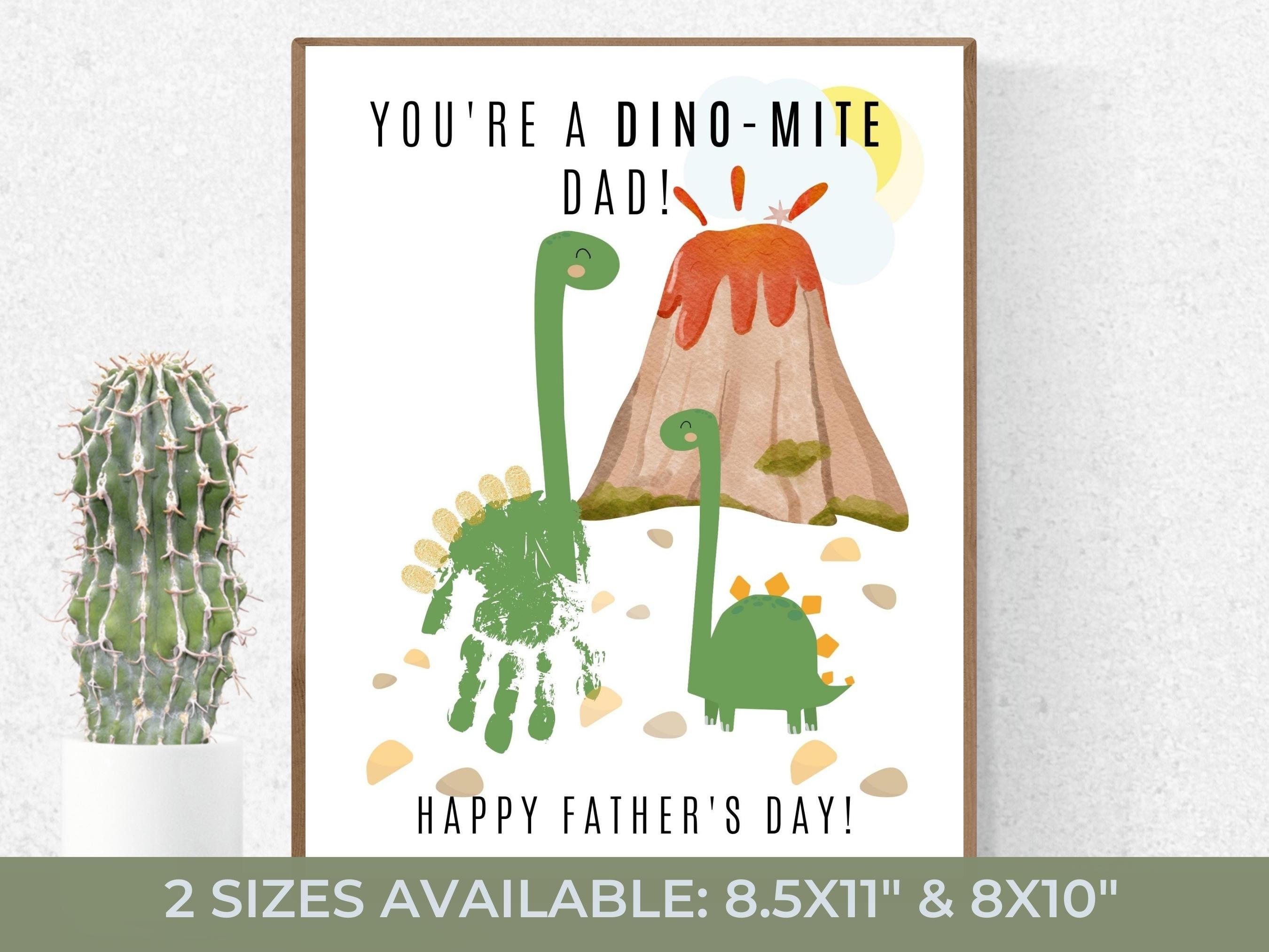 Fathers Day DIY Handprint Printable, DIY Keepsake Gift for Dad Activity ...