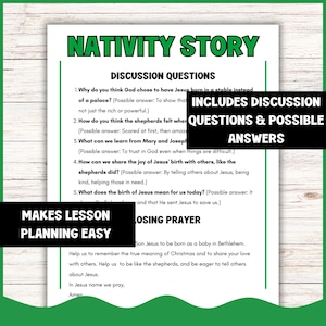 Nativity Story Left Right Game Bible Activity, Christmas Sunday School ...