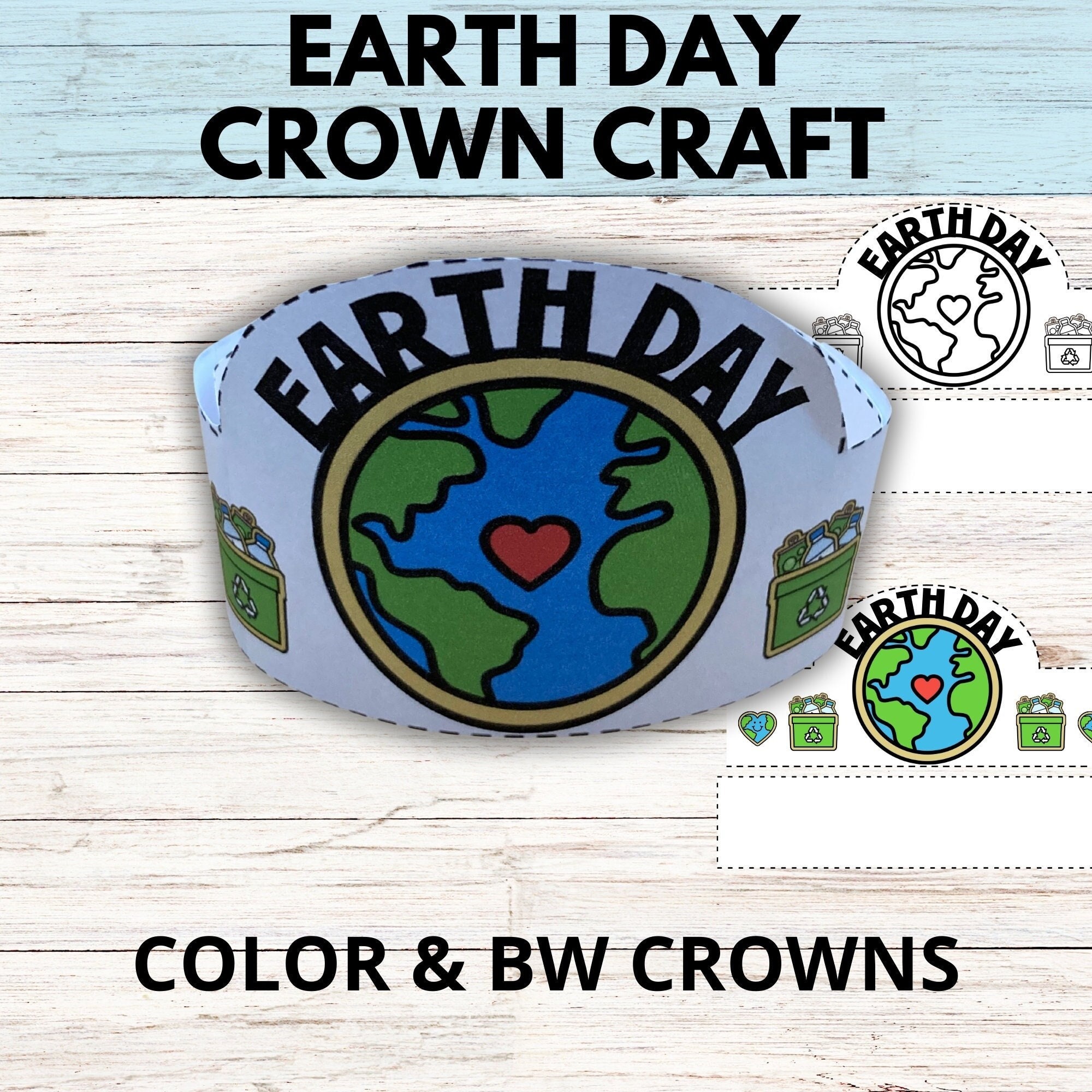 Earth Day Crown Craft Activity, Celebrate Earth Day Craft Crown for ...