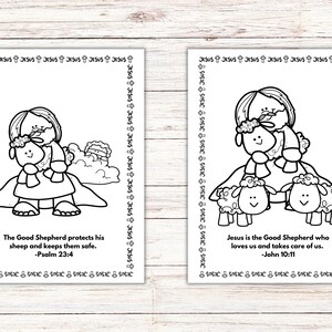 The Good Shepherd Bible Activity Pages, John 10 Bible Teaching Posters ...