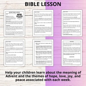 Advent Bible Lesson and Advent Wreath Coloring Christmas Craft Activity ...
