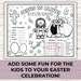 Easter Bible Activity Coloring Placemat, Christian Easter Sunday School ...