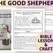 Jesus the Good Shepherd Bible Lesson, John 10:1-16 Bible Story Craft ...
