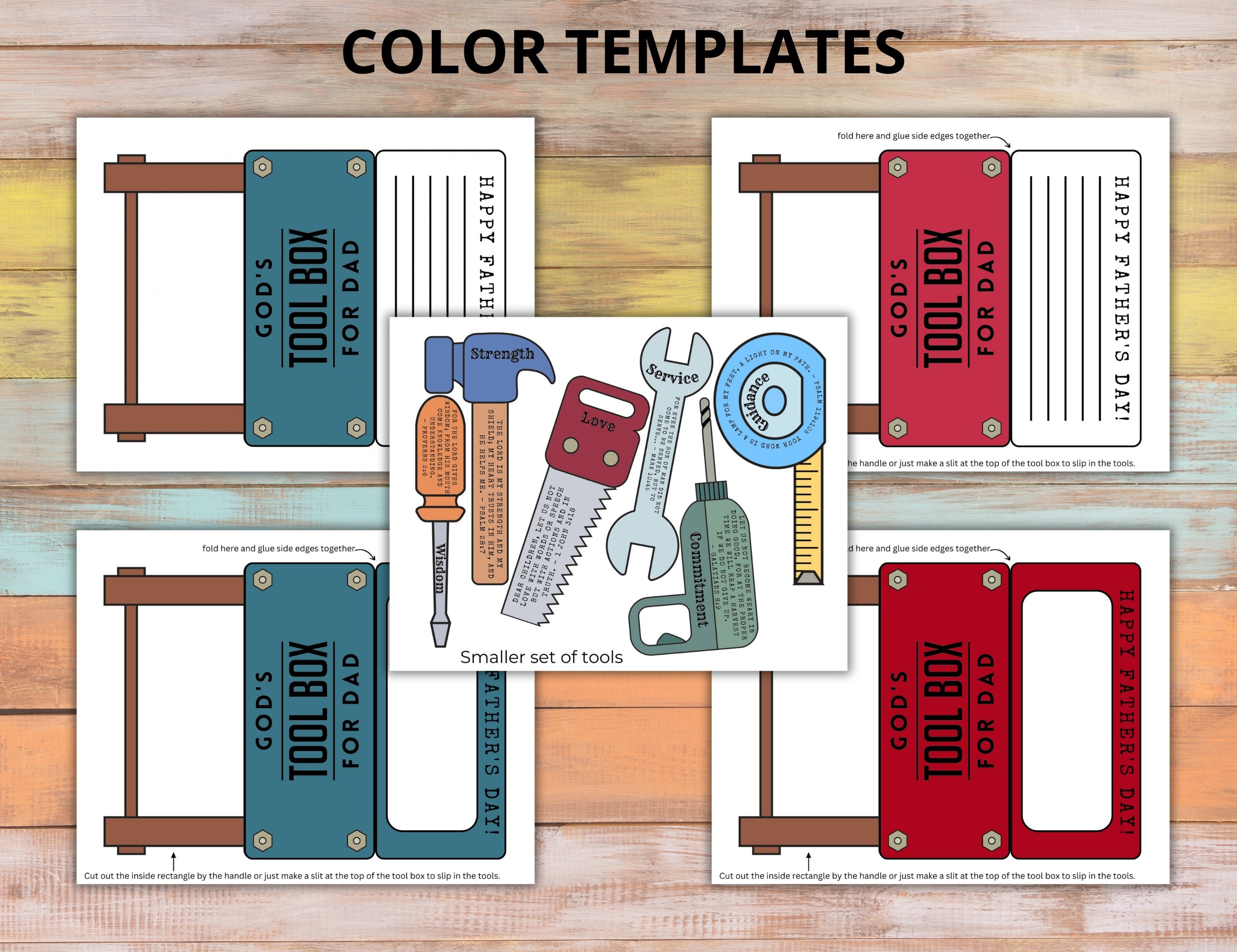 Toolbox for Dad Fathers Day Bible Craft Sunday School Bible - Etsy ...