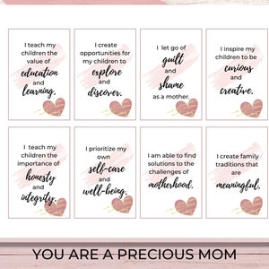 Affirmations for Mothers, Positive Affirmation Cards for Moms ...