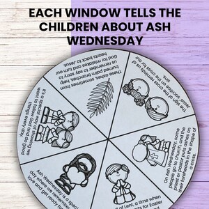 Ash Wednesday Craft, Lent Bible Coloring Wheel, Ash Wednesday Bible ...