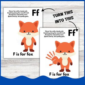 Animal Alphabet Handprint Crafts: A-Z Letter Learning Bundle for ...