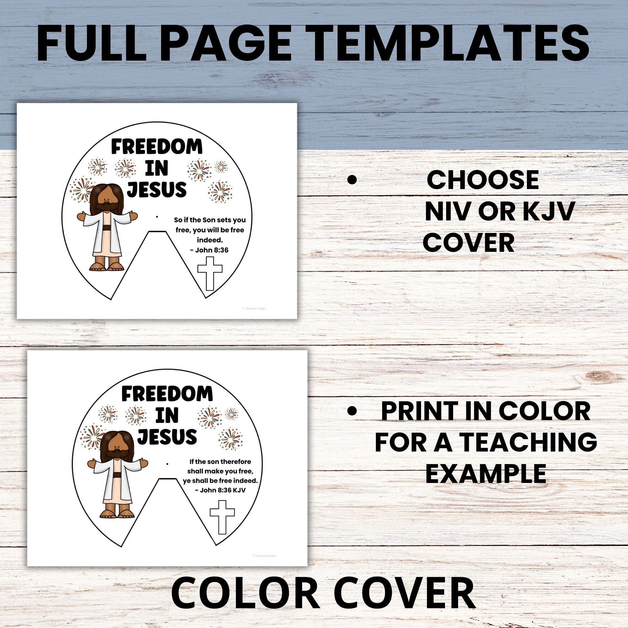 July 4th Bible Wheel Craft Lesson, Freedom in Jesus 4th of July Bible ...