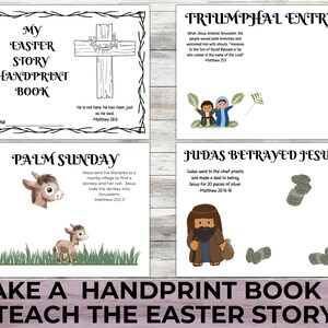 Holy Week Handprint Craft Activity, Easter Sunday School Toddler ...