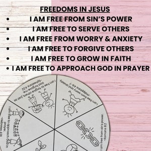July 4th Bible Wheel Craft Lesson, Freedom in Jesus 4th of July Bible ...