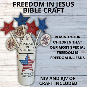 July 4th Sunday School Bible Lesson Wheel Craft and Firework Craft ...