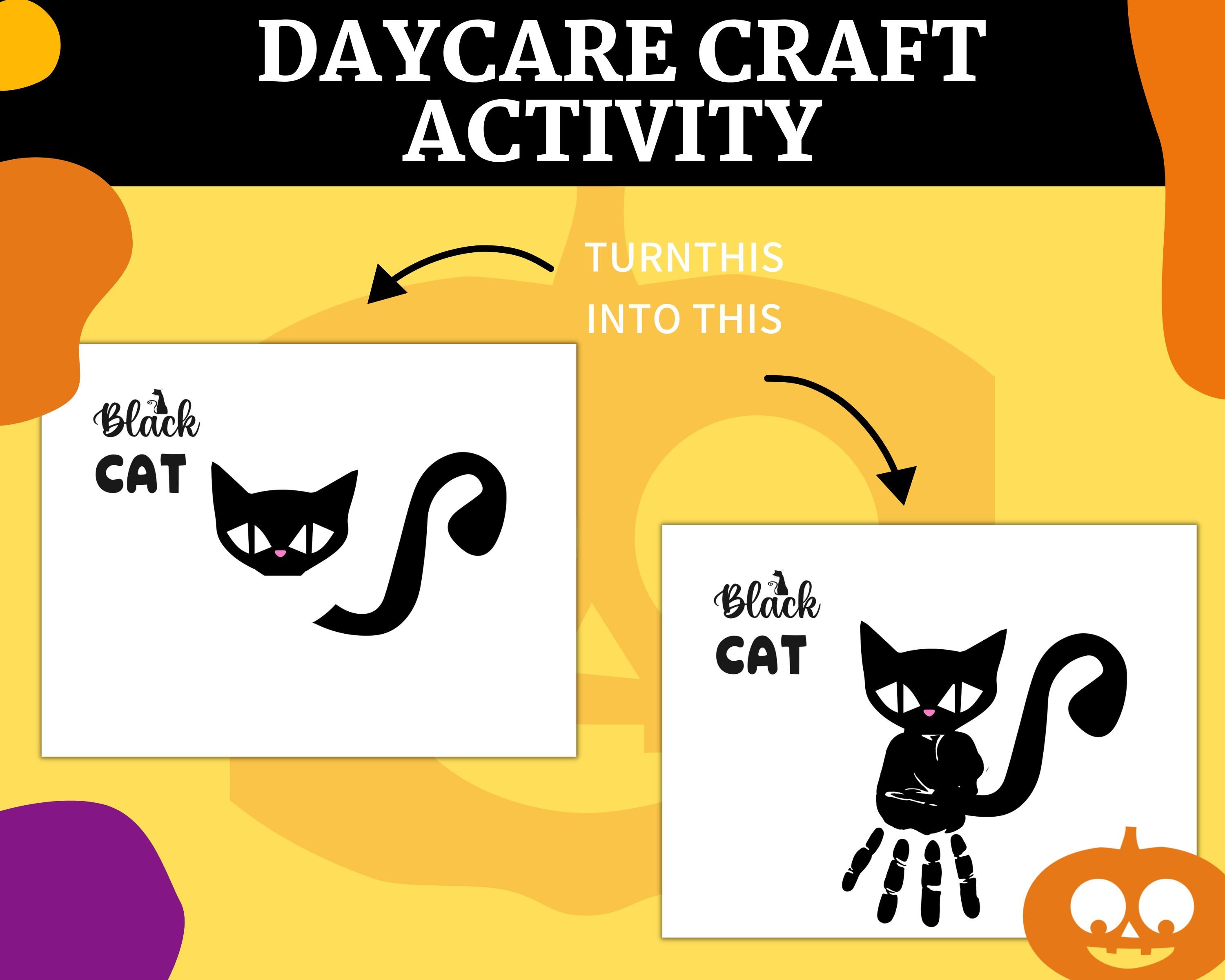 Halloween Handprint Craft October Preschool Handprint Activity ...