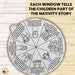 The Nativity Story Coloring Wheel Craft Printable for Kids, Christmas ...