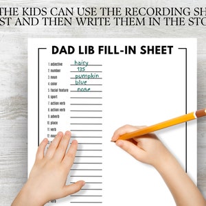Fathers Day Fill in the Blank Funny Dad Card, Fathers Day Story From ...