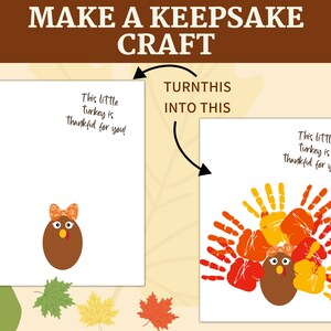 Thanksgiving Turkey Handprint Craft, Autumn Preschool and Toddler ...
