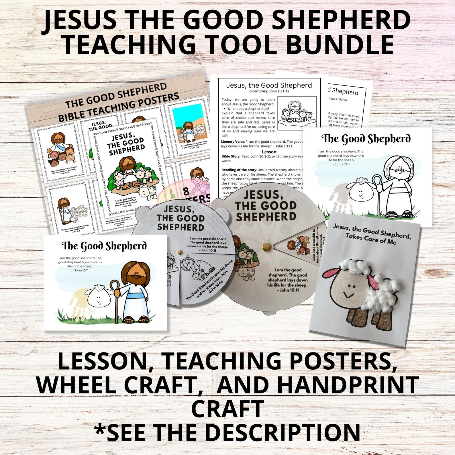 The Good Shepherd Bible Crown Craft Activity Printable, Parables of ...