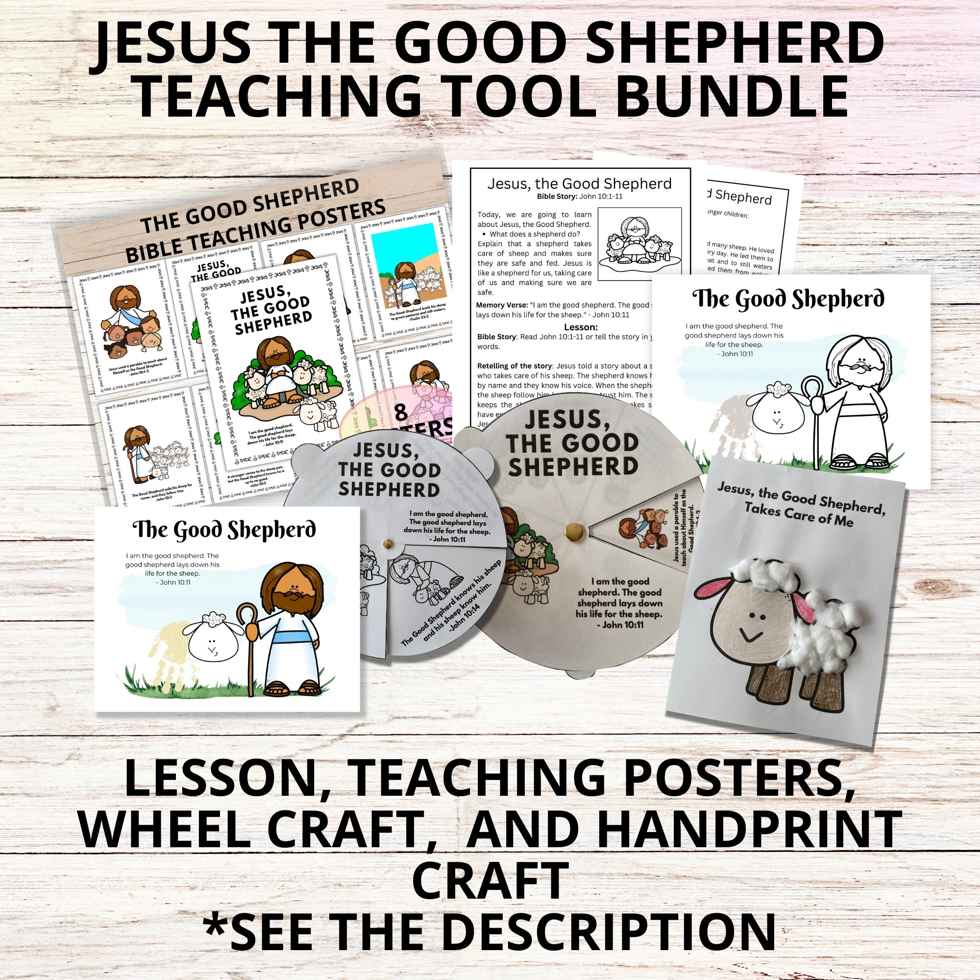 The Good Shepherd Bible Crown Craft Activity Printable, Parables of ...