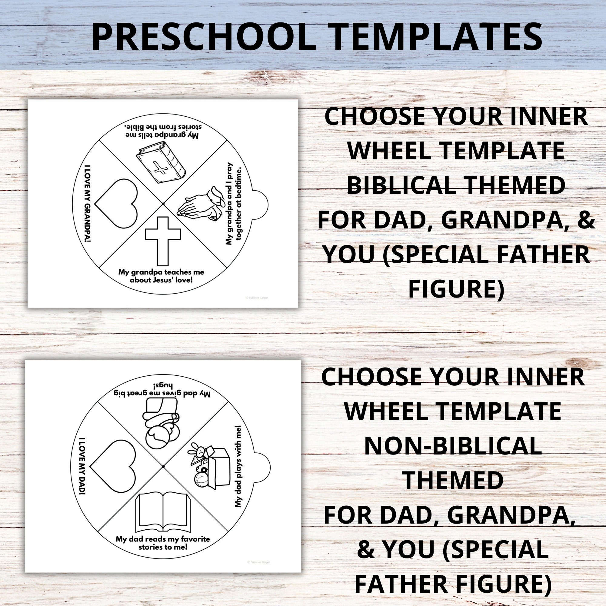 Fathers Day Preschool Church Craft for Dad: God Made Dads Special Bible ...