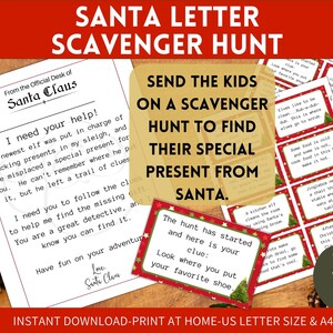 Printable Christmas Activities for Kids Bundle, Letter From Santa ...