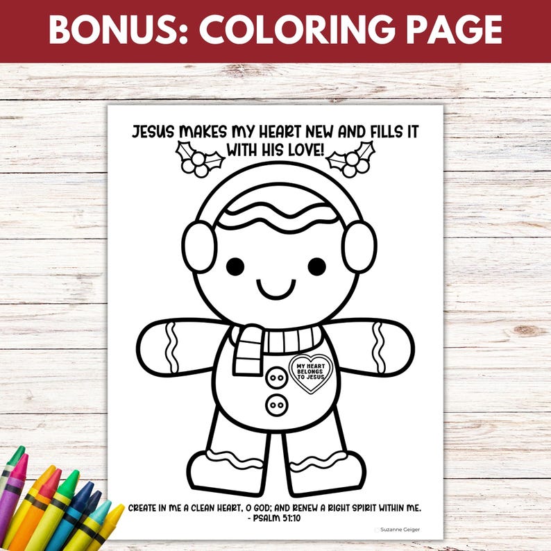 Christmas Gingerbread Bible Craft, Christmas Sunday School Build a ...