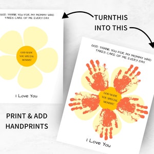 Mom Handprint Craft Sunday School Mothers Day Handprint Art Activity ...