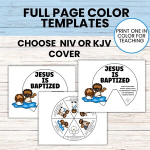 Jesus is Baptized Bible Wheel Craft, Matthew 3:1-17 Bible Coloring ...