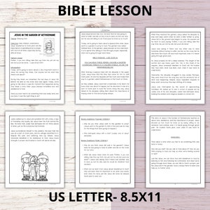 Jesus in the Garden of Gethsemane Bible Coloring Wheel Lesson for Kids ...