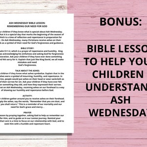 40 Days of Prayer Lenten Calendar, Lent Prayer Calendar for Kids, Ash ...