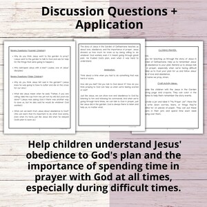 Jesus in the Garden of Gethsemane Easter Holy Week Bible School Lesson ...