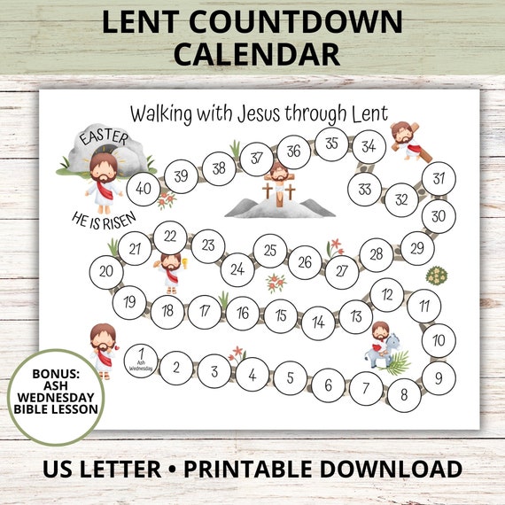40 Days Of Free Lenten Printables Color By Number