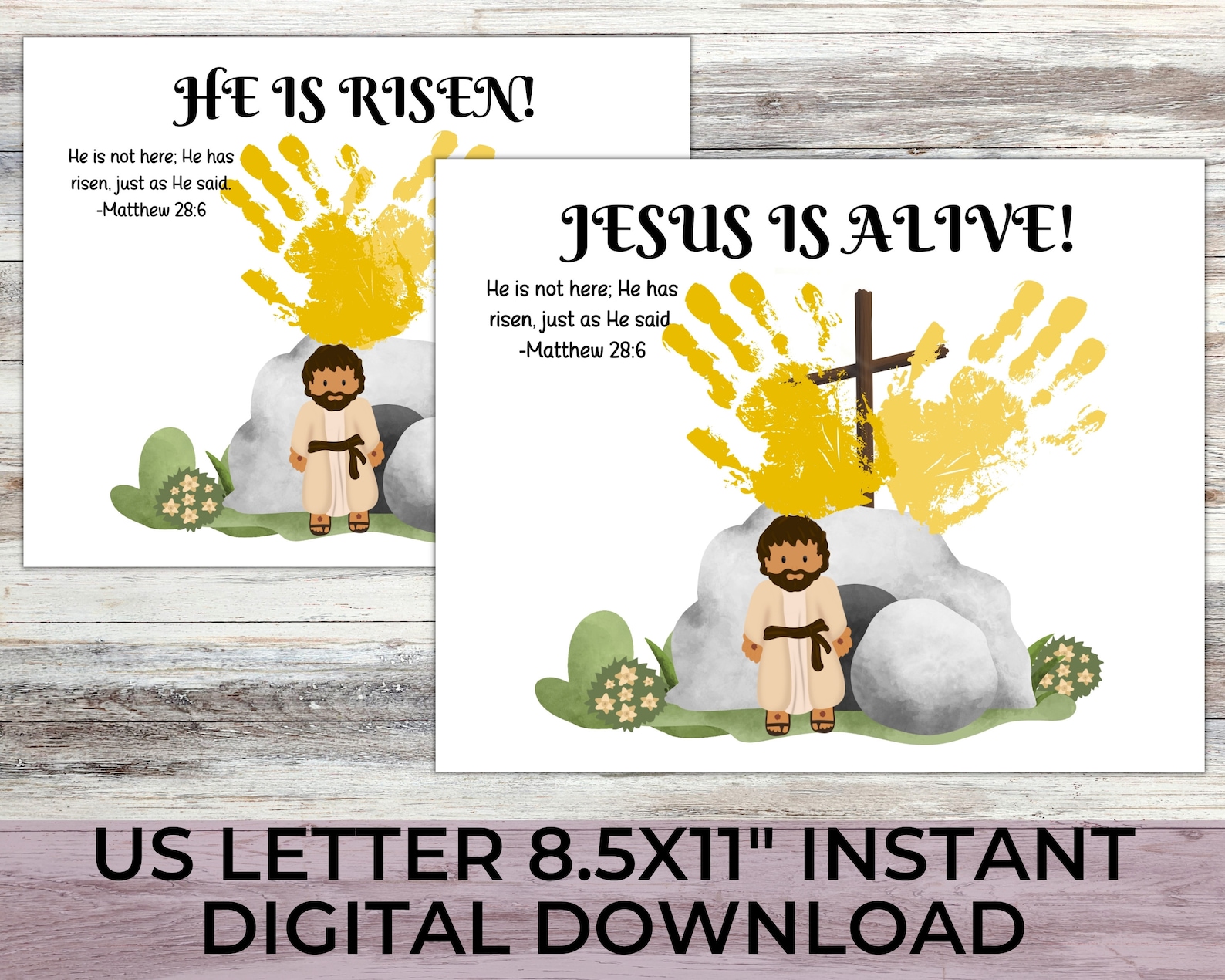 Holy Week Handprint Craft Activity, Easter Sunday School Toddler ...