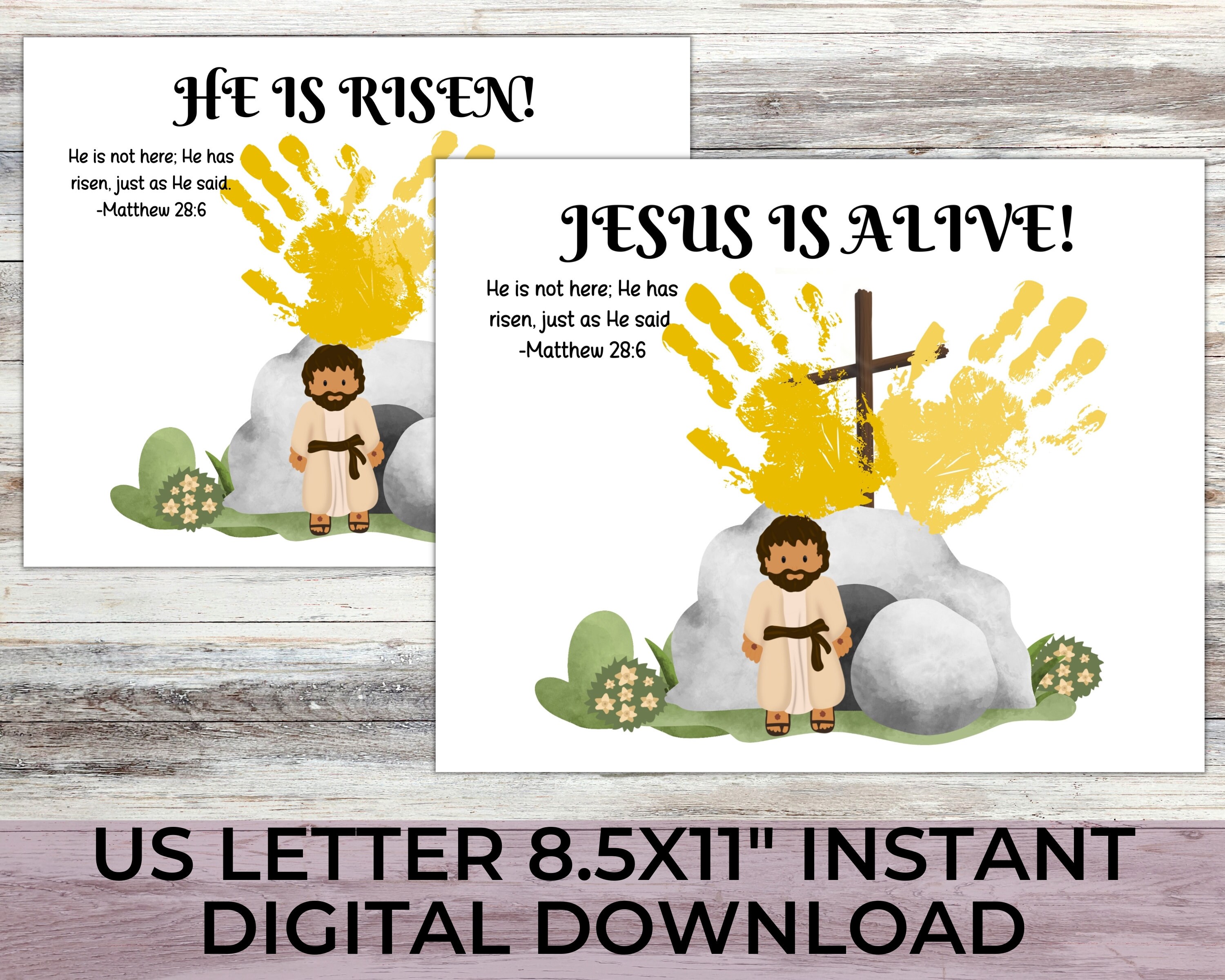 Holy Week Handprint Craft Activity, Easter Sunday School Toddler ...