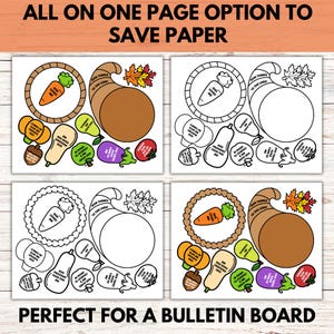 Give Thanks Cornucopia Thanksgiving Prayer Bible Craft Activity, Sunday ...