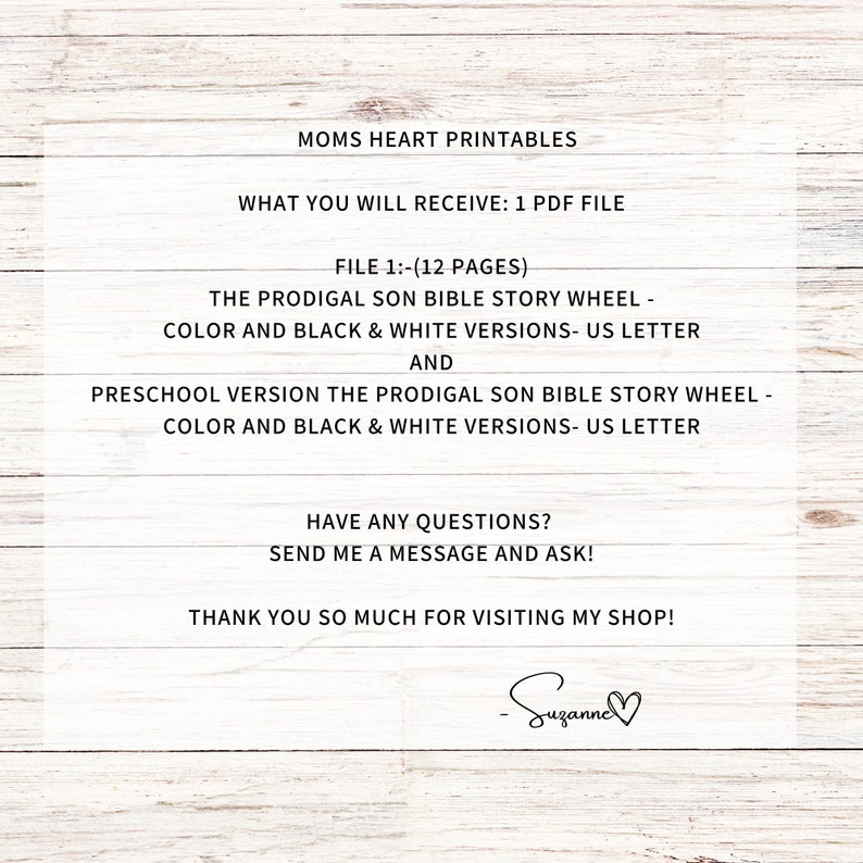 The Prodigal Son Bible Spinner Wheel Sunday School Craft Printable ...