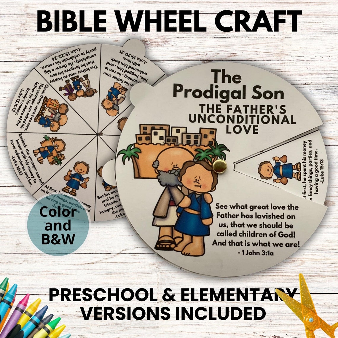 The Prodigal Son Bible Lesson Teaching Posters and Bible - Etsy
