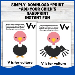 Animal Alphabet Handprint Crafts: A-Z Letter Learning Bundle for ...