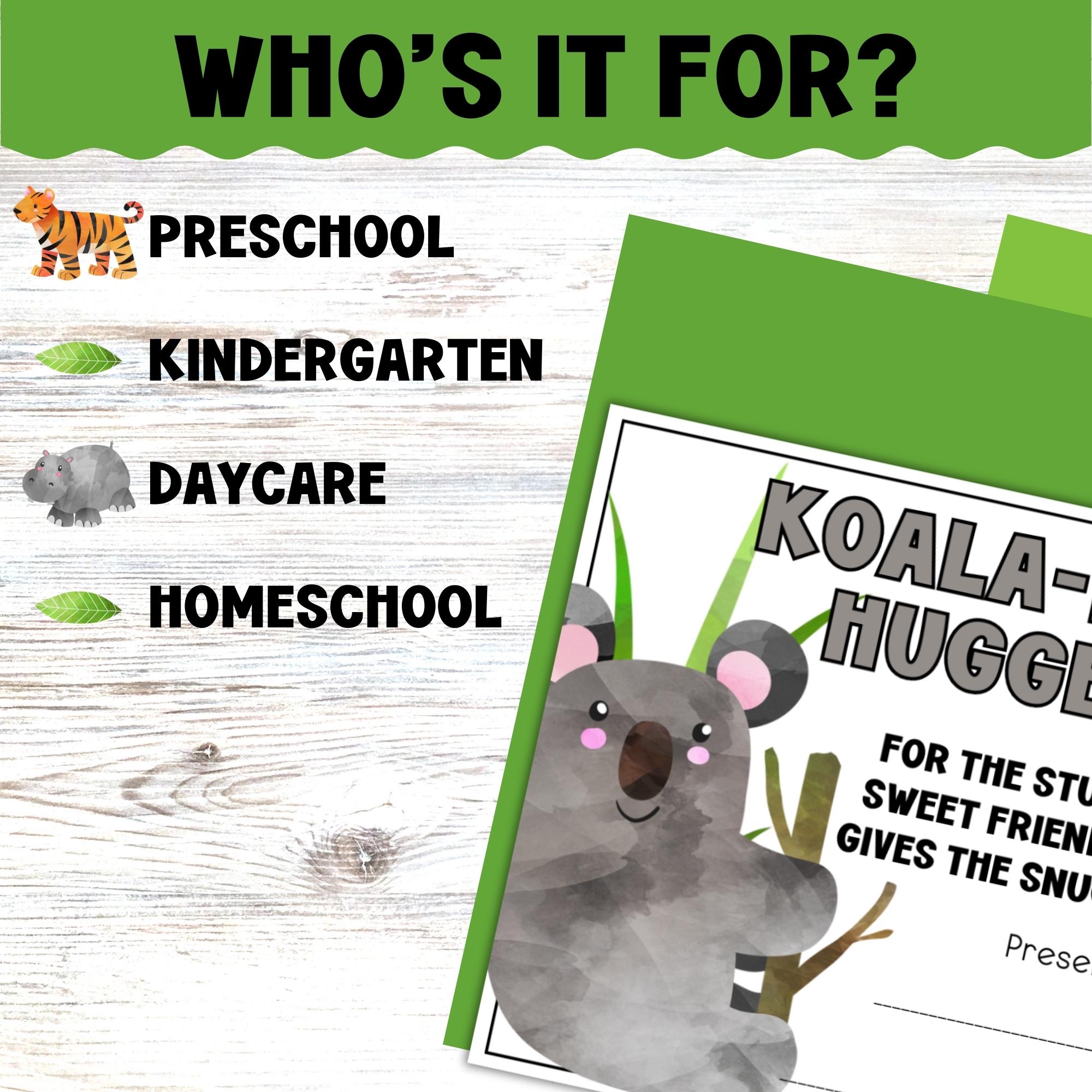 End of the Year Animal Awards Printable, Preschool Class Animal ...