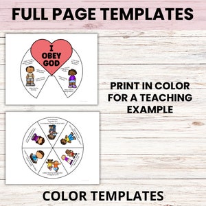 I Obey God Bible Wheel Craft Lesson, Obey God Bible Lesson Craft for ...